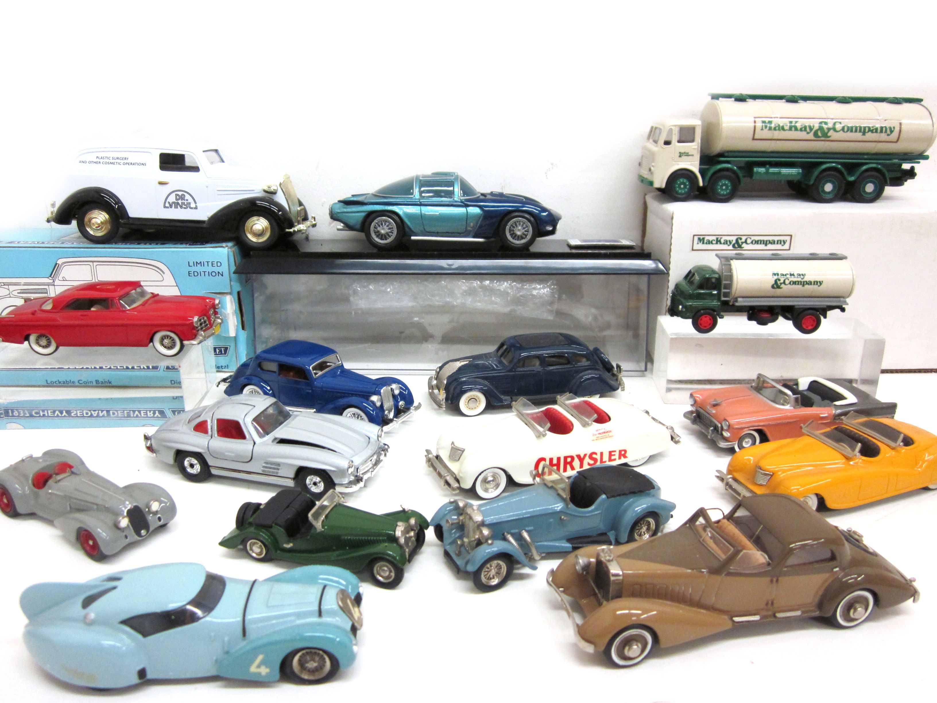 Bonhams Cars : A large grouping of luxury marque car scale models,