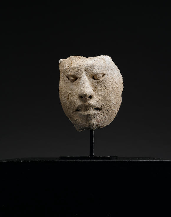 Bonhams Fine Maya Stucco Head Late Classic Ca A D 550 950