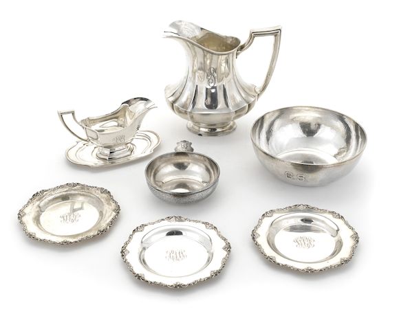 Bonhams : An assembled group of American sterling silver hollowware by ...