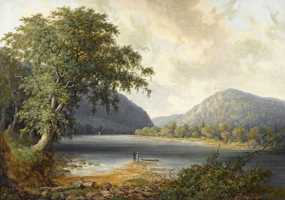 Bonhams : Thomas Doughty (American, 1793-1856) River landscape with ...