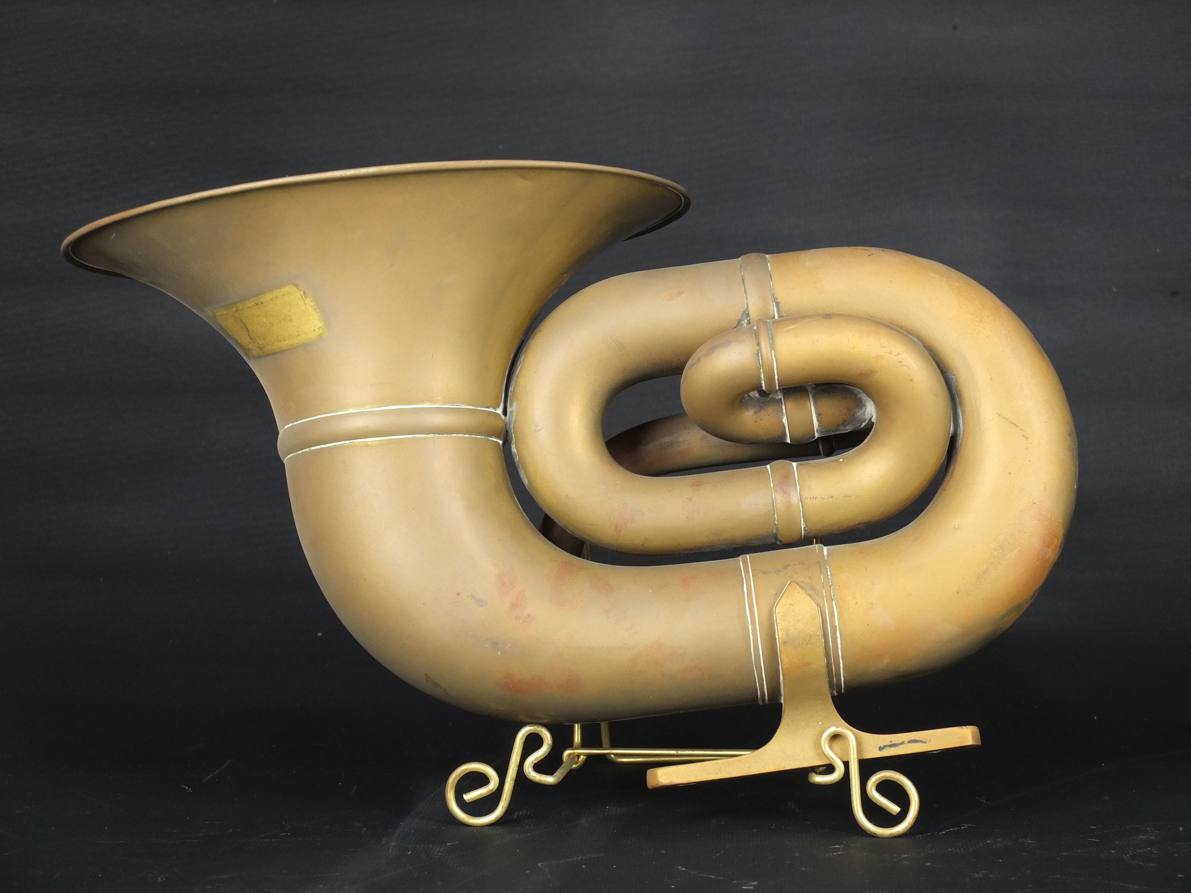 Bonhams Cars : A medium-sized brass horn,