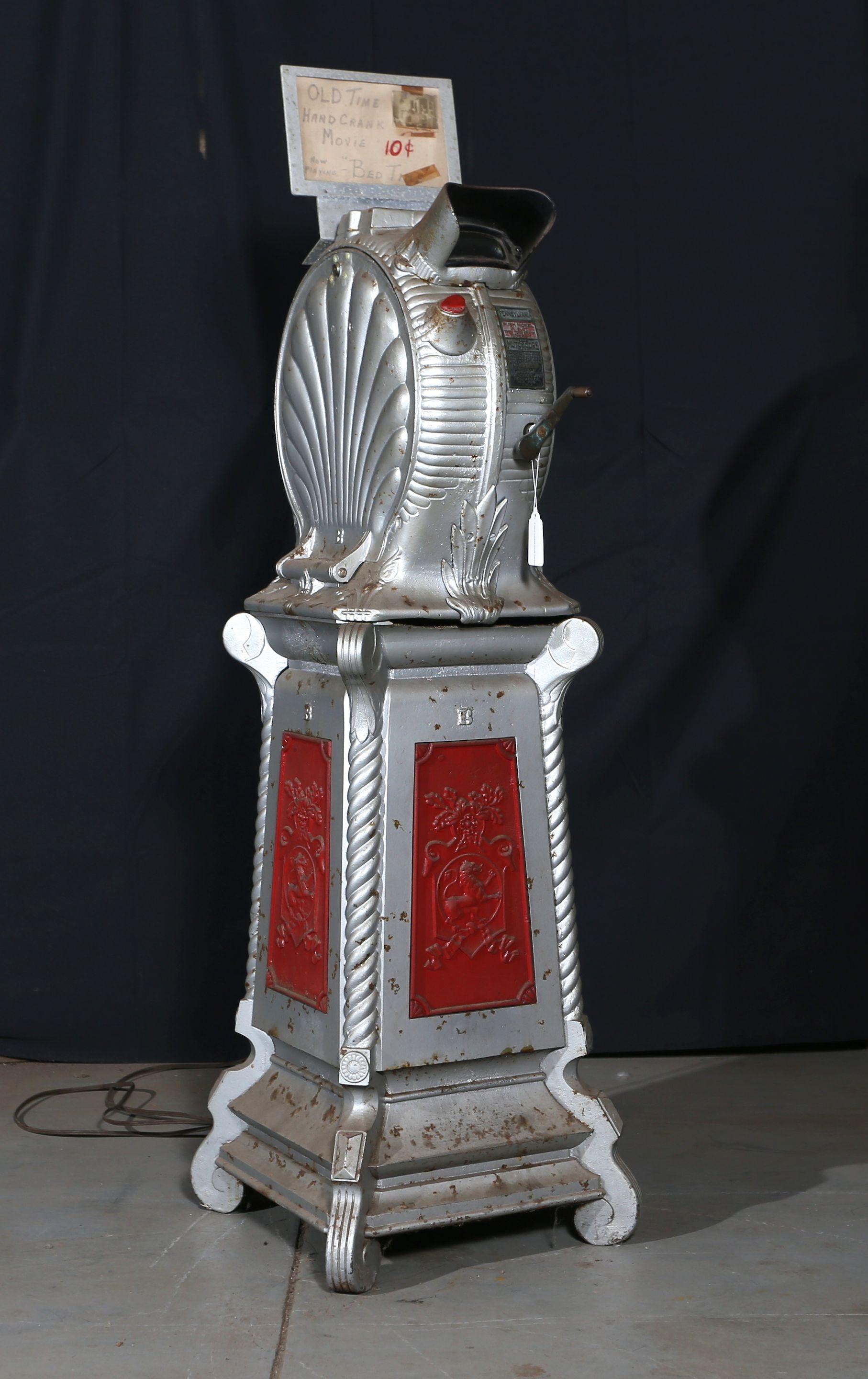 Bonhams Cars : A rare coin-operated Mutoscope view machine, circa 1900,