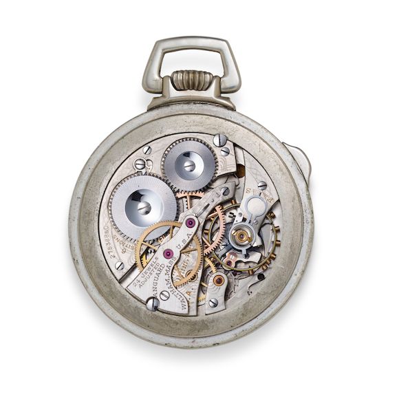 Bonhams : Waltham. A fine open face 24-hour dial center seconds hack watch with winding ...