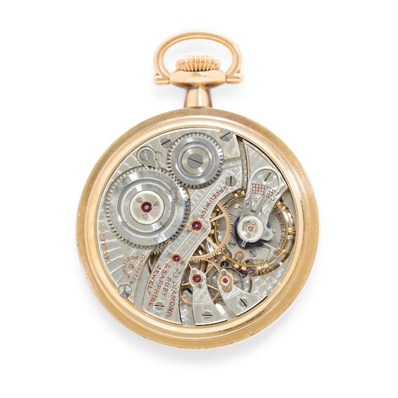 Bonhams : Illinois. A fine gold filled open face watch Washington Watch ...