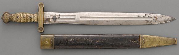 Bonhams : A U.S. Model 1832/33 foot artillery sword dated 1832