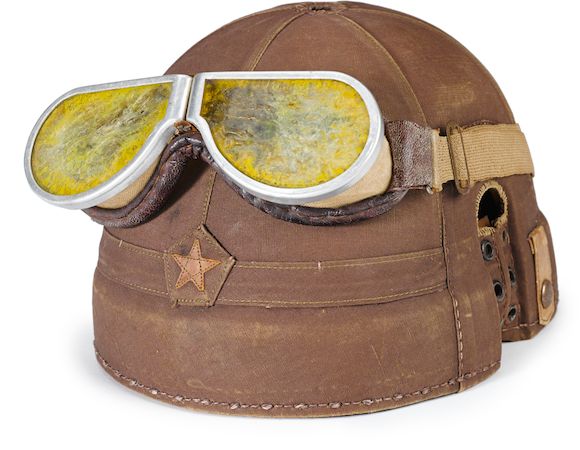 Bonhams : An Imperial Japanese army tank troop helmet and goggles, 1941 ...