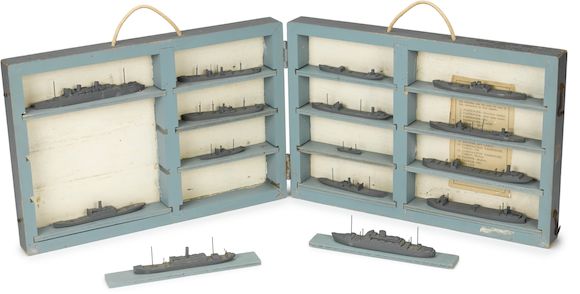 Bonhams : A cased set of U.S. Navy miniature models of Merchant ships ...