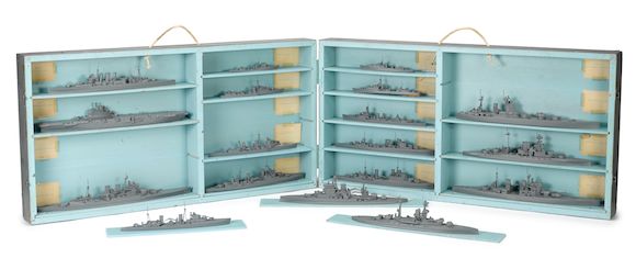 Bonhams : A cased set of U.S. Navy recognition/teaching models for the ...