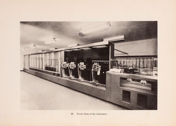 Bonhams : MARK I MANUAL. [HOPPER, GRACE.] STAFF OF THE COMPUTATION LABORATORY. A Manual of ...