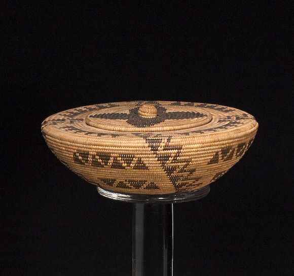Bonhams : A Western Mono lidded basket