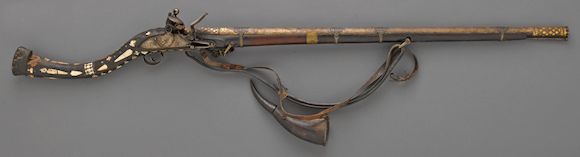 Bonhams : An Afghani flintlock rifle, jezail first quarter 19th century