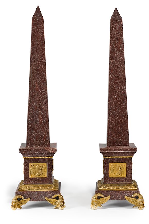 Bonhams : A pair of Continental Neoclassical style gilt bronze mounted ...