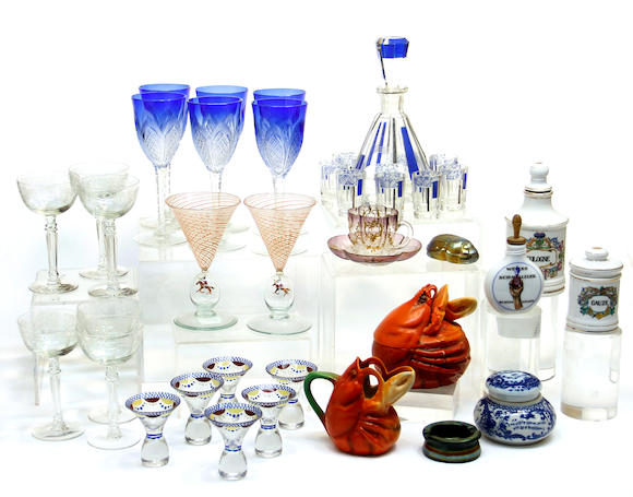 Bonhams An Assembled Grouping Ceramics Glassware And Asian