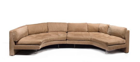 Bonhams : A Vladimir Kagan two-piece Omnibus seating suite USA, circa 1970s