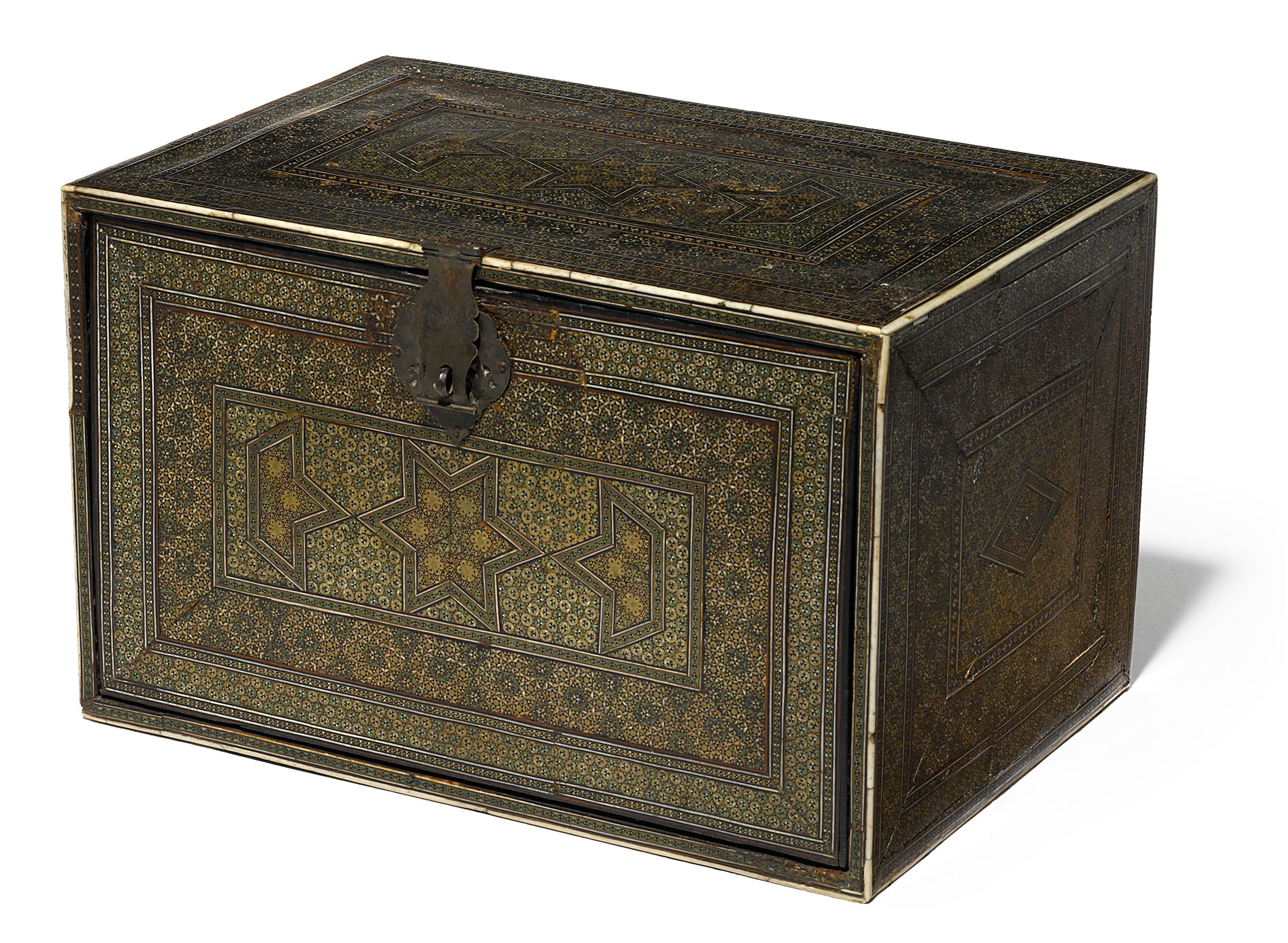 Bonhams : An Indo-Persian sadeli work table casket mid 19th century