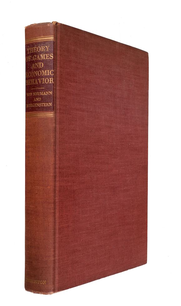 Bonhams : VON NEUMANN, JOHN, and OSKAR MORGENSTERN. Theory of Games and ...