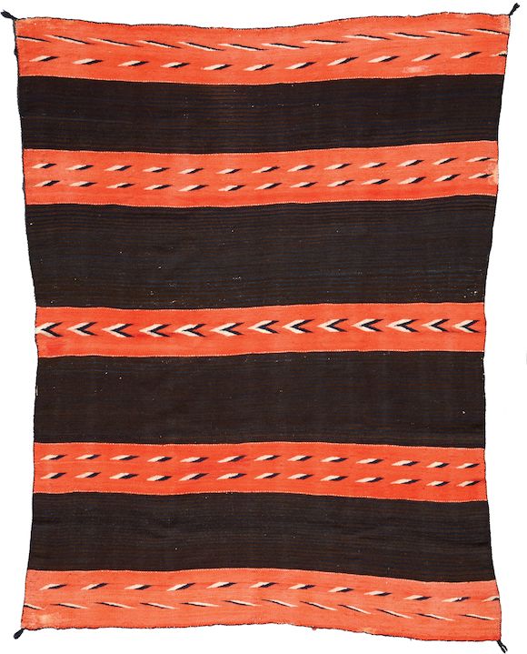 Bonhams : A Navajo late classic/early transitional Moki blanket