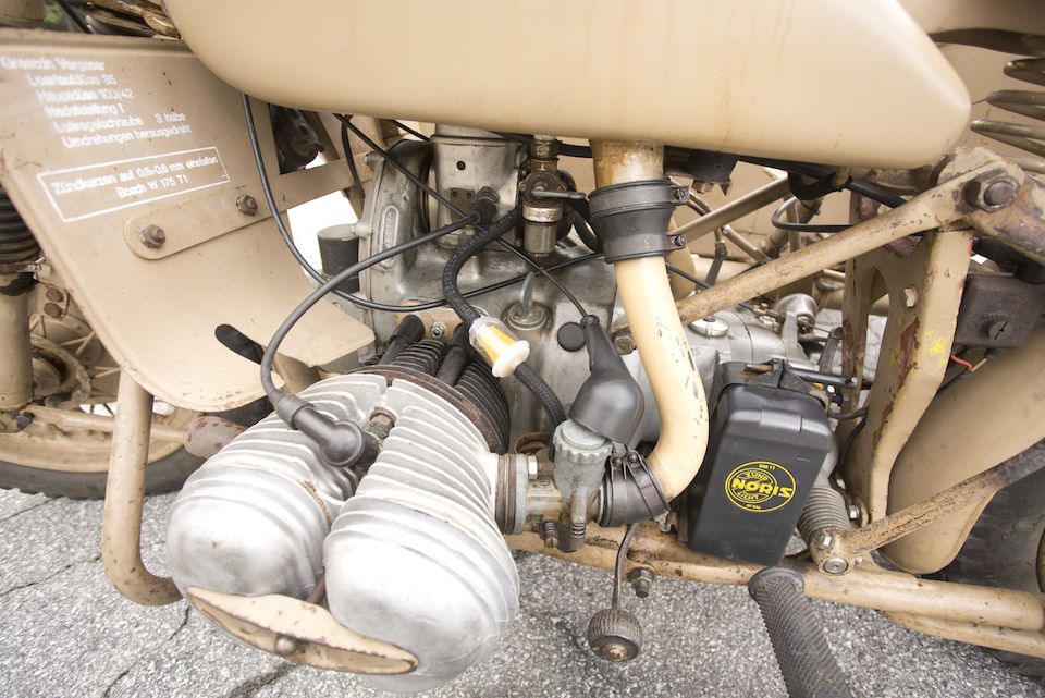 Bonhams : 1942 BMW R75 Military Motorcycle Combination Frame no. 758660 ...