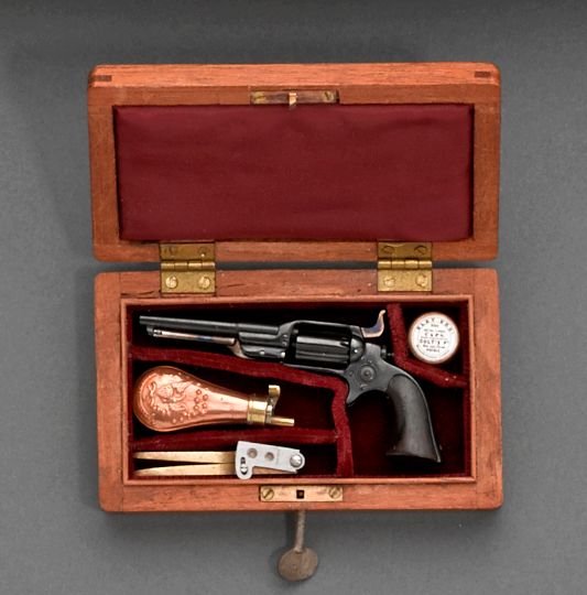 Bonhams : A cased miniature Colt Model 1855 Root percussion revolver by ...