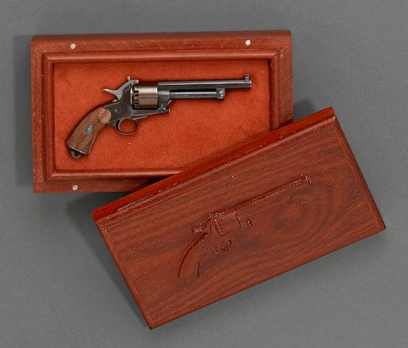 Bonhams : A cased miniature LeMat percussion revolver by David Kucer