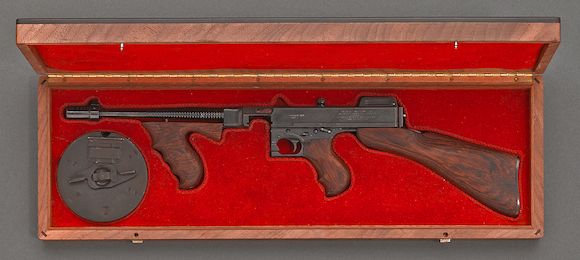 Bonhams : A cased miniature Thompson Model 1928-A1 sub-machine gun by ...