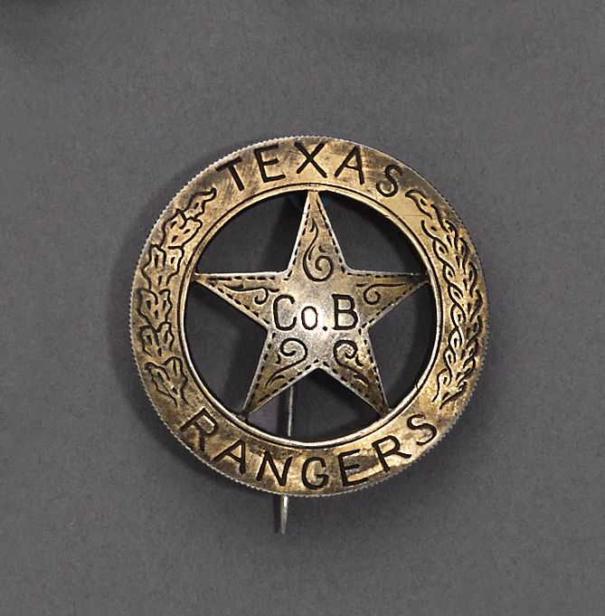 Bonhams : A Texas Rangers Company B Badge