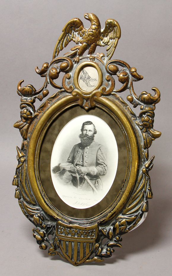Bonhams : A print of Confederate General J.E.B. Stuart in brass ...
