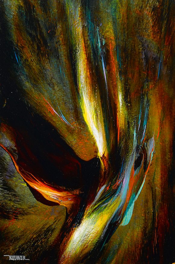 Bonhams : Leonardo Nierman (Mexican, born 1932) Flight 23 5/8 x 15 3/4in.
