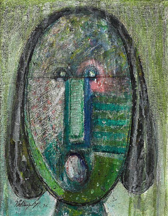 Bonhams : Vladimir Cora (Mexican, born 1951) Mujer, 1996 14 x 11in.