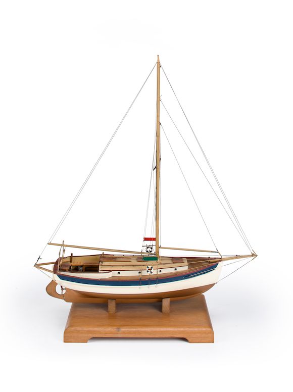 Bonhams : A fine scale model of the sloop yacht Exact circa 1970 16 x 6 ...