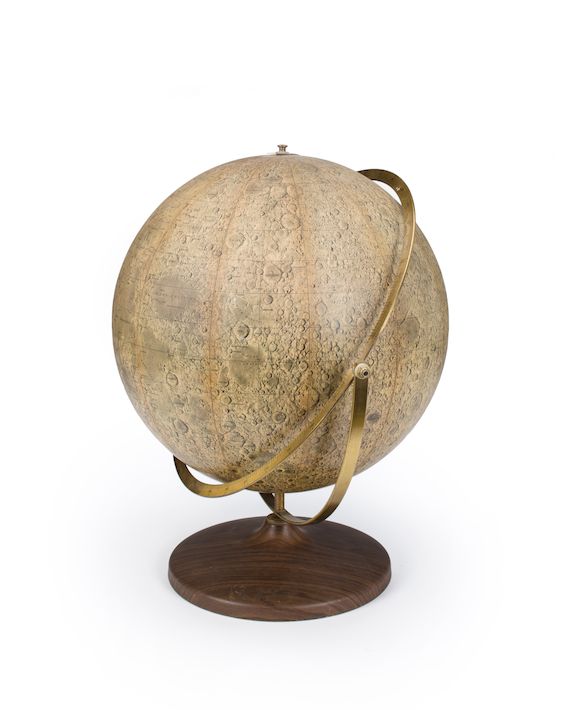 Bonhams : A 16-inch lunar globe circa 1969 21-3/4 in. (55.2 cm.) height ...