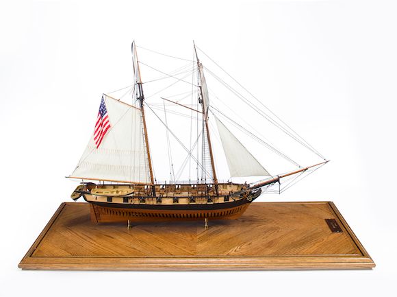 Bonhams : An exhibition standard model of the American brig Boxer circa ...