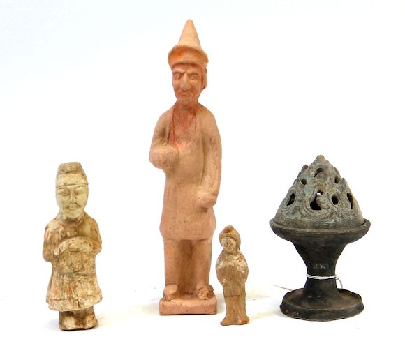 Bonhams : A group of four pottery tomb models