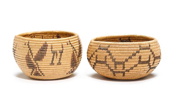 Bonhams : Two Washo baskets