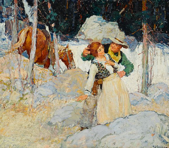 Bonhams : Henry James Soulen (American, 1888-1965) A romantic moment 26 ...