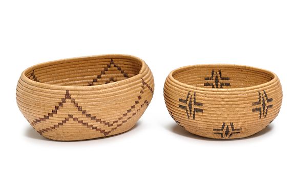 Bonhams : Two Washo baskets