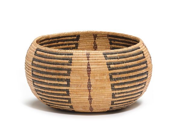 Bonhams : A Western Mono polychrome basket