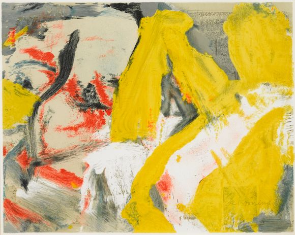 Bonhams : Willem de Kooning (1904-1997); The Man and The Big Blonde;