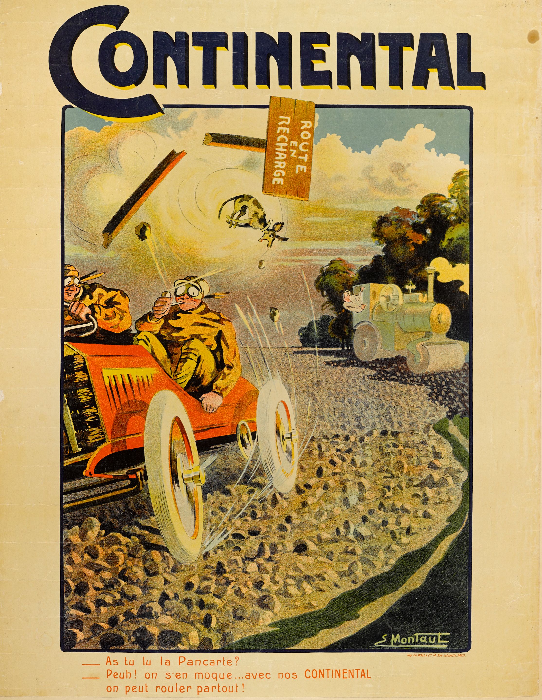 Bonhams Cars : An original "Continental Tire" advertising poster by ...