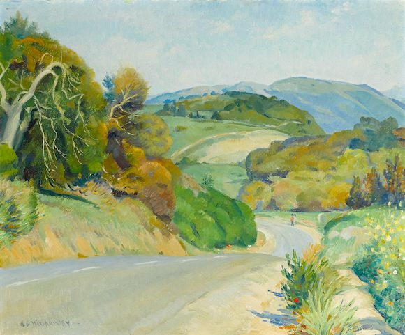 Bonhams : Abel George Warshawsky (American, 1883-1962) Highway, Carmel ...