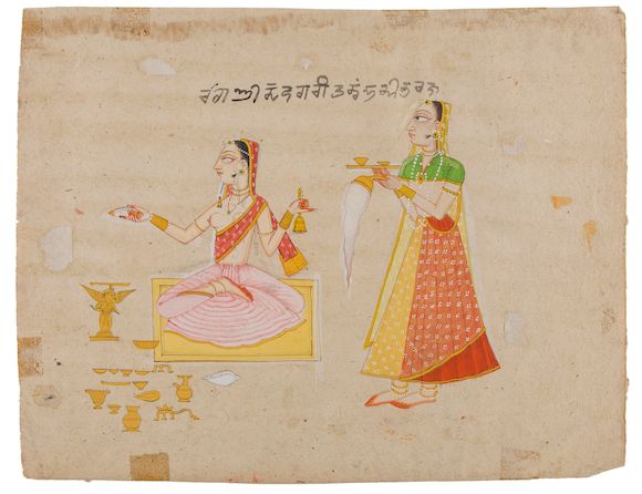 Bonhams : An illustration to a ragamala series: devagari ragini: a ...