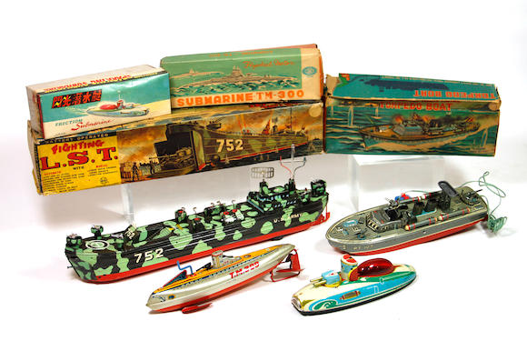 Bonhams Tin Military Ships