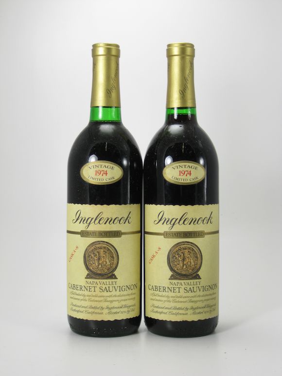 Bonhams : Inglenook Cabernet Sauvignon, Cask A-8 1974 (9)