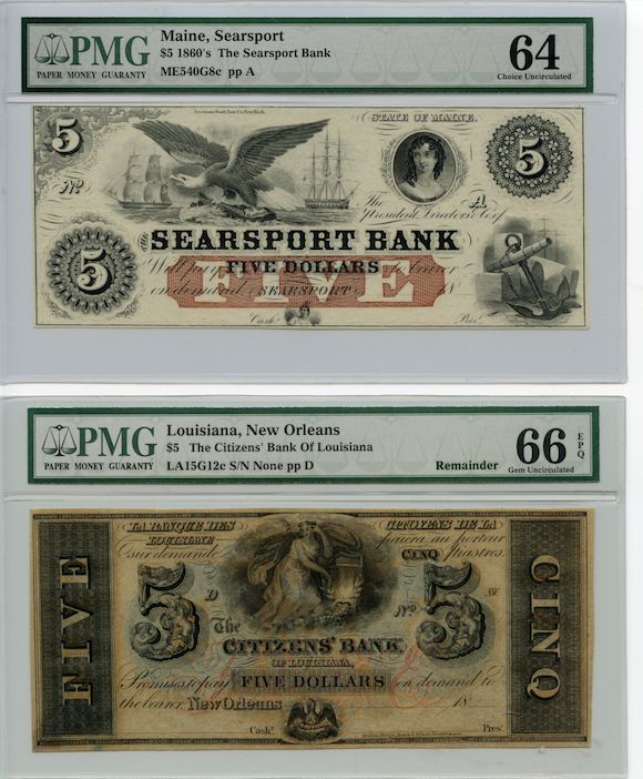 Bonhams : Obsolete Note Assortment (4)