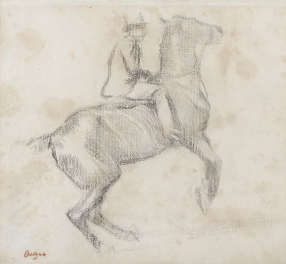 Bonhams : Edgar Degas (French, 1834-1917); Cheval se cabrant (La ...