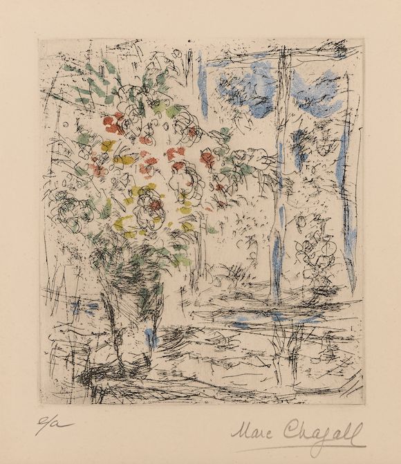 Bonhams : Marc Chagall (Russian/French, 1887-1985); La Fenêtre de l'Atelier à Saint-Paul;