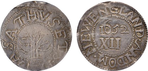 Bonhams : 1652 Oak Tree Shilling VF30 PCGS