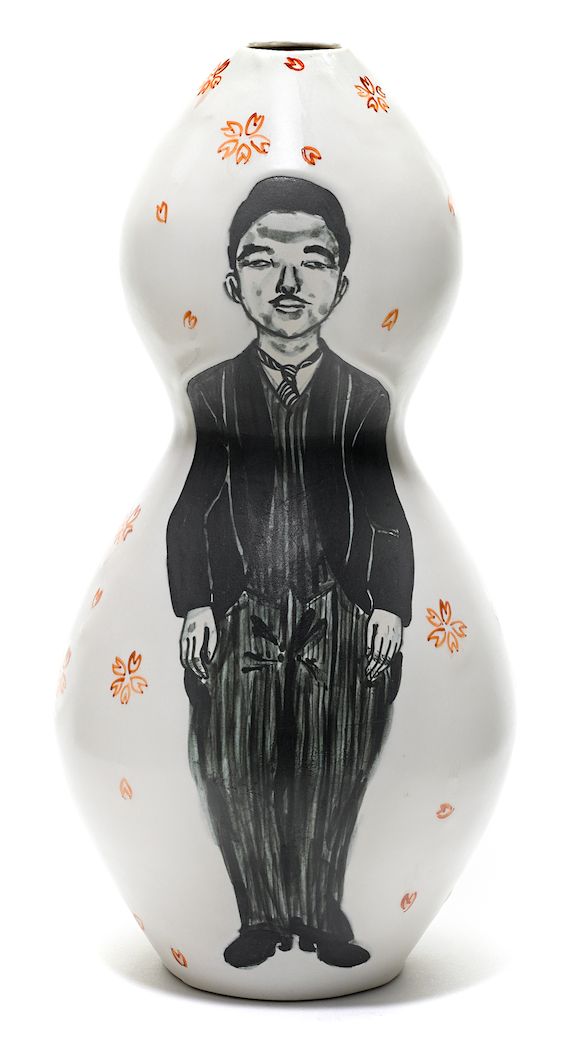 Bonhams : Akio Takamori (Japanese, born 1950) Portrait Vase