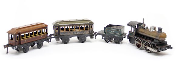 Bonhams : German I 48 Steam Engine/Tender with cars