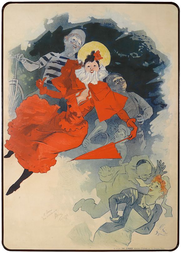 Bonhams : Jules Chéret (French, 1836-1932); Théâtre de la Tour Eiffel;